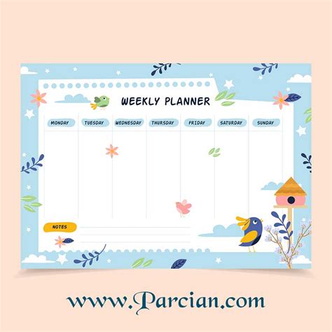 جدول برنامه ریزی فایل های لایه باز رایگان دانلود جدول درسی برنامه ریزی