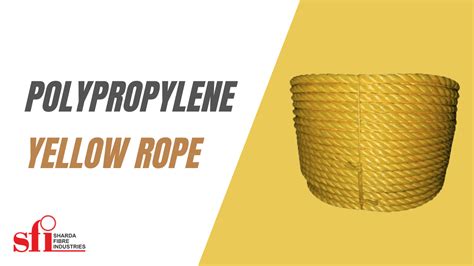 Pp Rope Sharda Fibre Industries Rope Manufacturer
