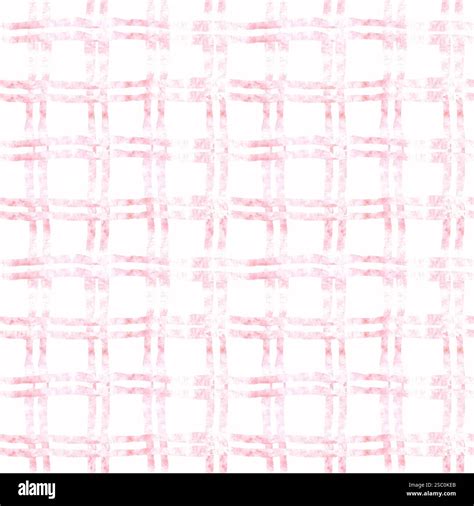 Hand Drawn Checkered Background With Pink Stripes Plaid Seamless Hand Drawn Checkered Background With Pink Stripes Plaid Seamless