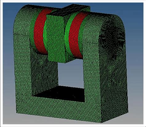 Cross Section Of The Testing Device Mesh Model Download Scientific Diagram