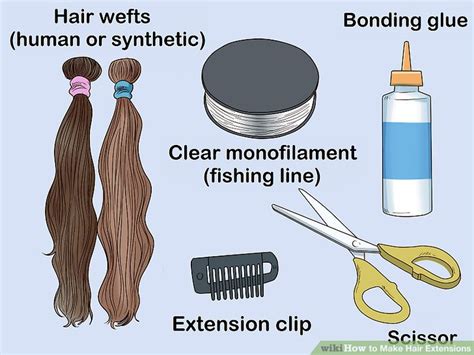 3 Ways To Make Hair Extensions Wikihow