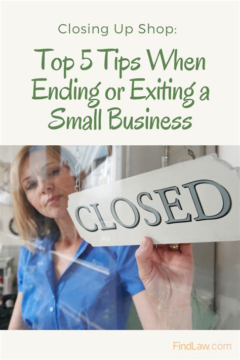 Closing Up Shop Top 5 Tips When Ending Or Exiting A Small Business Small Business Business