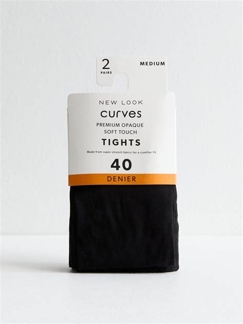 Women Black Opaque Tights Very