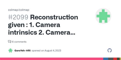 Reconstruction Given 1 Camera Intrinsics 2 Camera Extrinsics Camera Rig 3 Image Poses