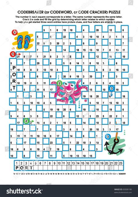codebreaker or codeword or code cracker word puzzle answer included