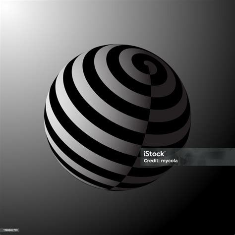 구에 검은 색과 흰색 선 지구상의 낮과 밤 변화 개념 0명에 대한 스톡 벡터 아트 및 기타 이미지 0명 3차원 형태 개념 Istock
