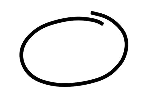 Premium Vector Sketch Highlight Oval Line Doodle Marker Hand Drawn Highlight Scrawl Circle