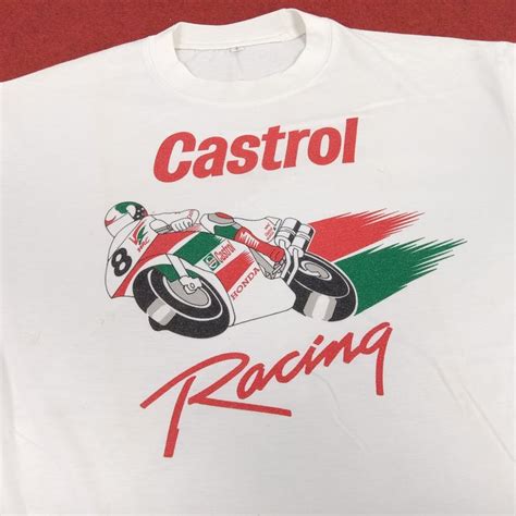 Vintage Castrol Racing Honda Motogp Design Promo Tshirt Grailed