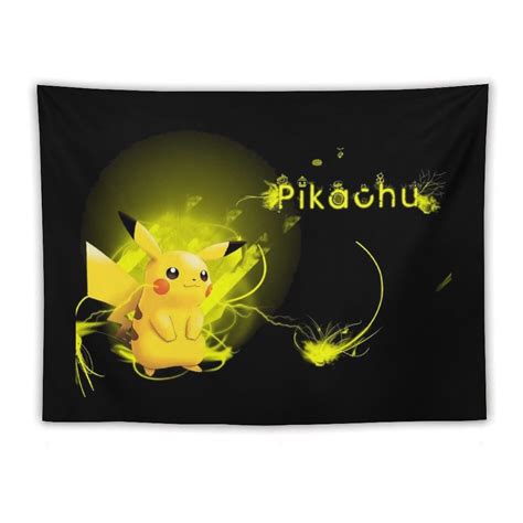Pikachu Lightning Tapestry Pikachu Lightning Wall Tapestry Tapestry For Bedroom Tapestry Wall