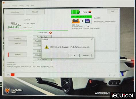 Foxflash Jaguar Edc17c11 Write Error Erase Solution Obdtool Medium