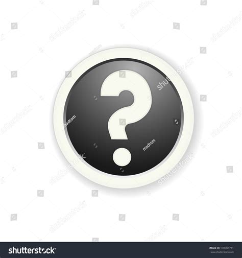 Glossy Button Question Mark Icon Stock Vector Royalty Free Shutterstock