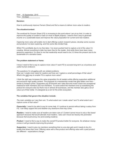 Example Decision Fs Decision Journal Pdf