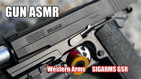 【asmr】wa Sigarms Gsr Gunsounds 銃声 Youtube
