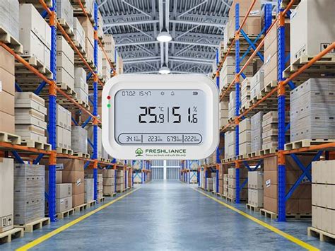 wifi temperature data logger for real time management of storage