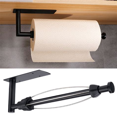 Bobasndm Paper Towel Holder Under Cabinet Brushed Nickel Wall Mount