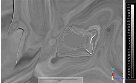 Depth Slice Of Synthetic Seismic Amplitude Download Scientific Diagram