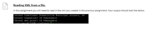 Solved Reading Xml From A File In This Assignment You Will Chegg