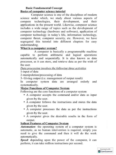 Computer Science Pdf