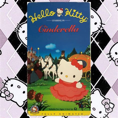 Hello Kitty 1999 “cinderella” Vhs Tape Box Has A Depop