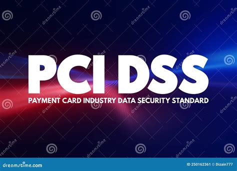 PCI DSS Payment Card Industry Data Security Standard Acronym It Security Concept Background