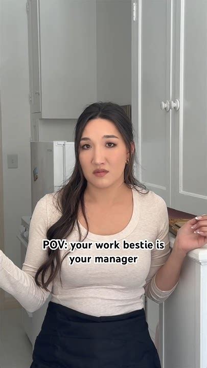 POV: your work bestie is your manager #comedy #friends #funny #coworkers #server #restaurant ...