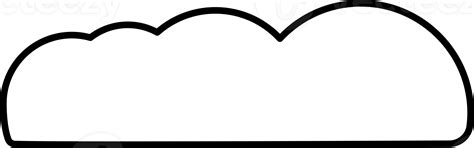 Cloud Element In PNG Type Flat Illustration Style Minimal Object PNG