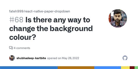 Is There Any Way To Change The Background Colour Issue 68
