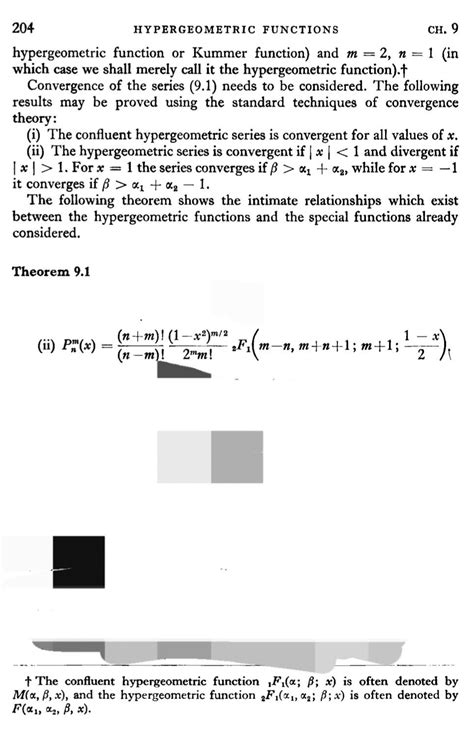 Solved HYPERGEOMETRIC FUNCTIONSCH Hypergeometric Chegg Com