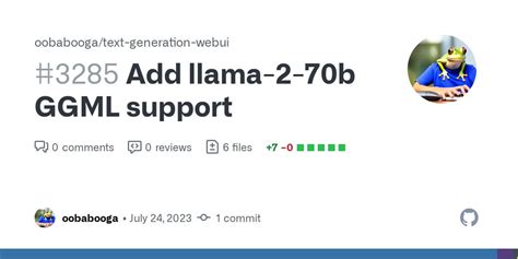 Llama 2 70b Ggml Support Is Here Roobaboogazz
