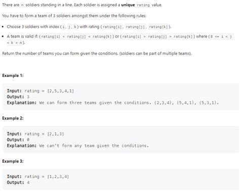 1395 Count Number Of Teams