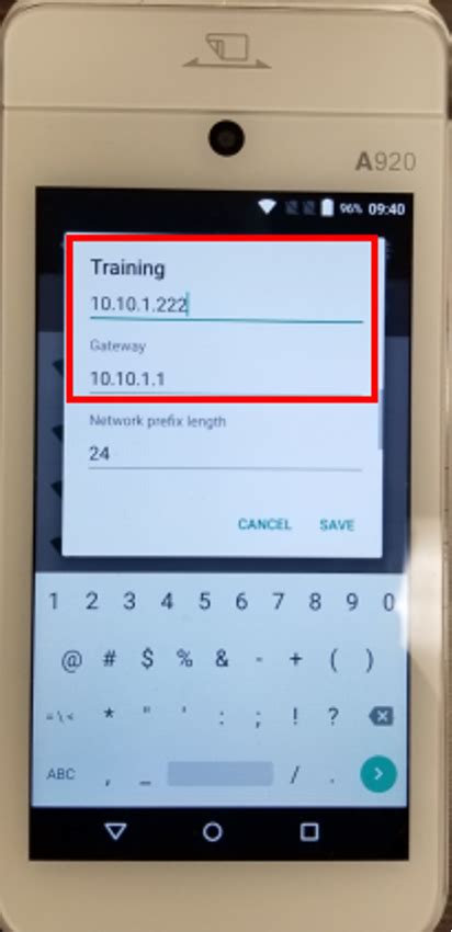 [pinpad] A920 Static Ip Setting Verona Pos Knowlege Base