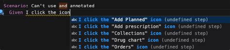 And Annotated Steps Are Not See By The Autocomplete Issue Cucumber Vscode GitHub