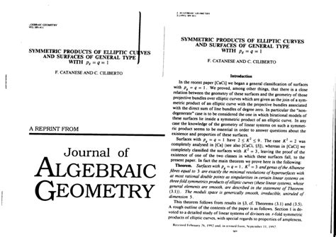 Pdf Symmetric Products Of Elliptic Curves And Surfaces Of General