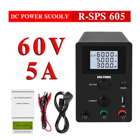 Adjustable Dc Power Supply Lab Switching Variable 30V 10A 60V 5A 120V 3A Bench Source Regulated