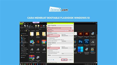 Cara Membuat Bootable Flashdisk Windows Kaconk
