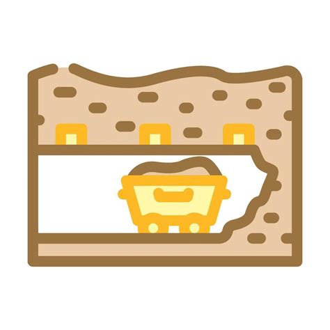 Underground Mining Color Icon Vector Illustration 32519815 Vector Art At Vecteezy