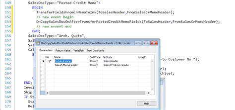 Event Request Codeunit 6620 Copy Document Mgt Copysalesdoc