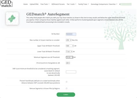 Autosegment Triangulation Cluster Tool At Gedmatch Dnaexplained