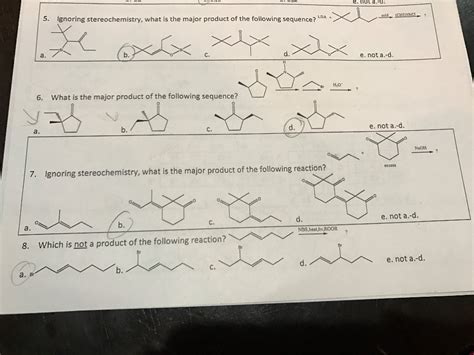 Solved E Nota D Ignoring Stereochemistry What Is The Chegg