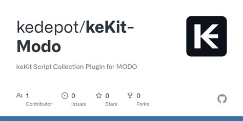 GitHub Kedepot KeKit Modo KeKit Script Collection Plugin For MODO