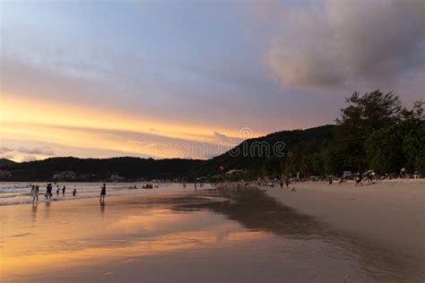 Most Beautiful And Colourful Sunset On Patong Beach Phuket Island