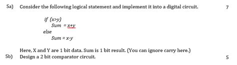 Solved A Consider The Following Logical Statement And Chegg