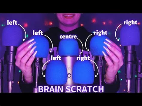 ASMR Mic Scratching - Brain Scratching with 7 MICS🎤| No Talking for ...