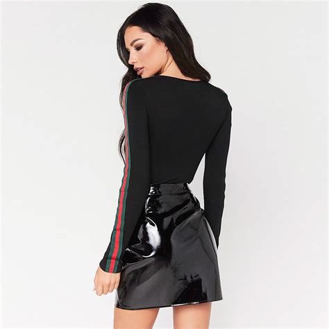 Sexy Striped Splice Jumpsuit Shodg