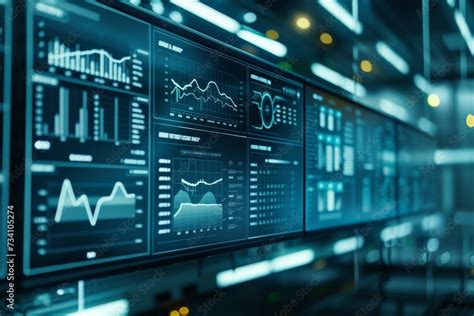 Monitoring Screens Displaying Graphs And Data Analytics Data Security Cybersecurity