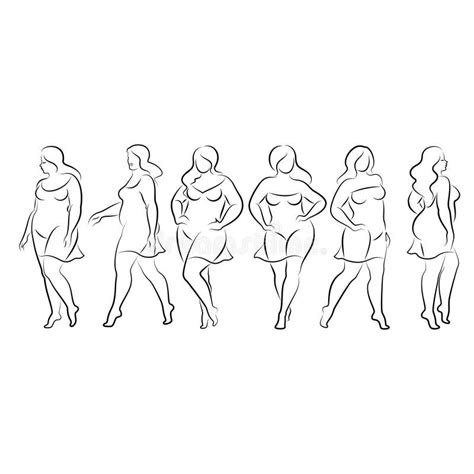 Collection Silhouette Figure Of A Slender Woman The Girl Is Standing