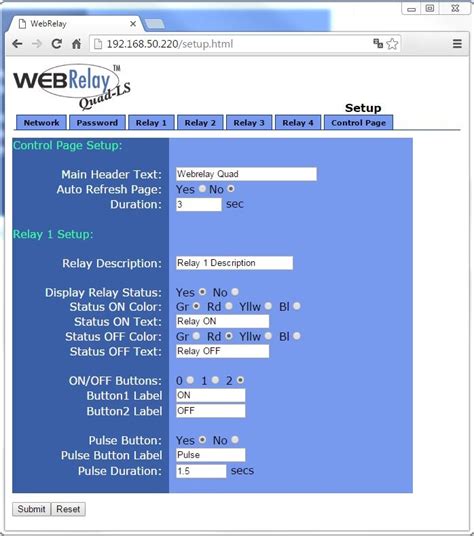 WebRelay Interoperability Manual