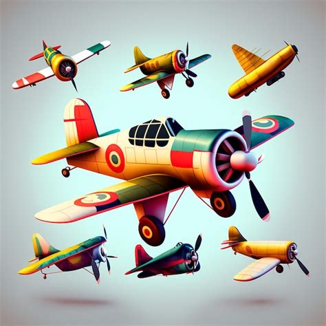 Premium Ai Image Plane Vector Illustration Taking Flight Majestic
