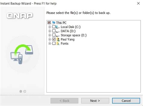 how to use qnap netbak replicator to backup windows files