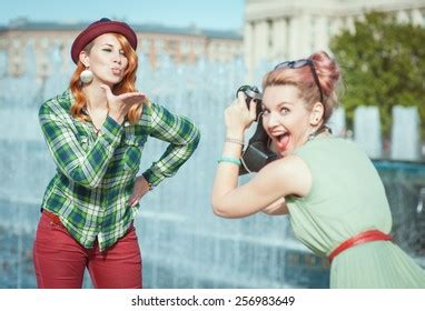 Sexy Redhead Taking Photo Royalty Free Images Stock Photos Pictures Shutterstock